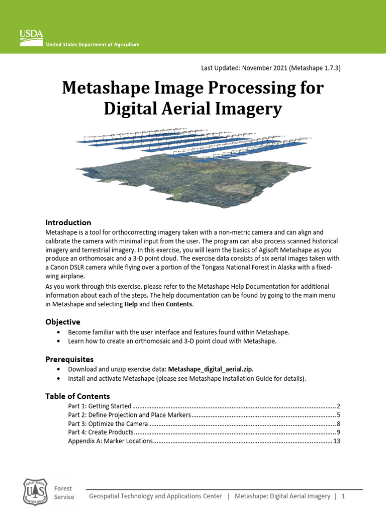 Metashape Digital Aerial 2021 | PDF | Graphics Processing Unit | Camera