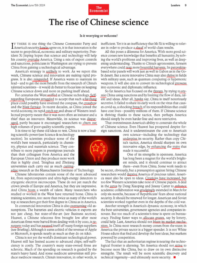 The Rise of Chinese Science | PDF | China | World Politics