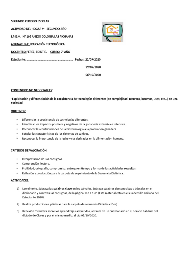 Actividad 9 - Segundo Periodo Escolar 2020 | PDF | Negocios