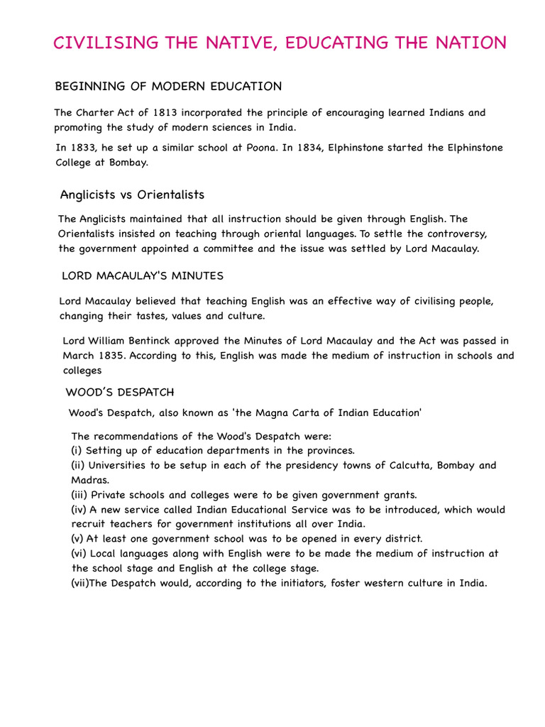 Civilising The Native | PDF | Rabindranath Tagore