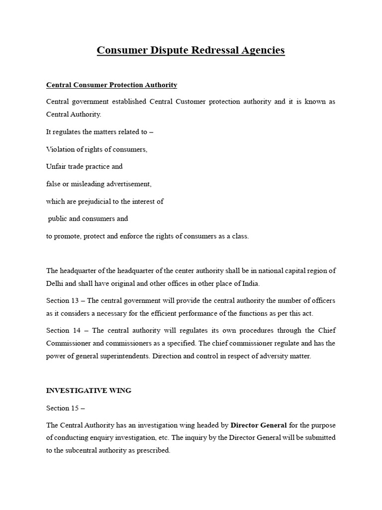 Consumer Dispute Redressal Agencies | PDF | Consumer Protection | Justice