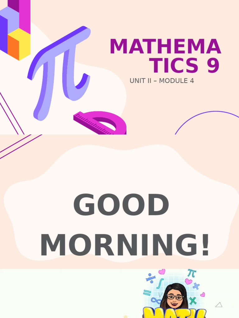 Math 9 Final Demo 2ND Quarter | PDF | Exponentiation | Arithmetic