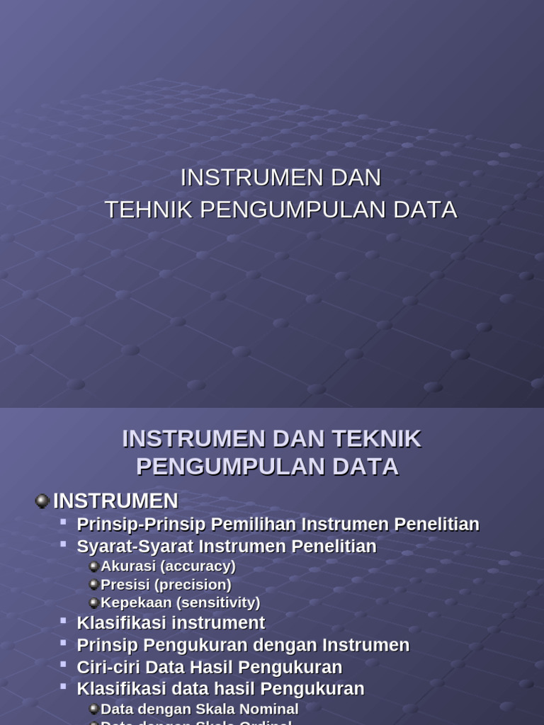 Teknik dan Instrumen Pengumpulan Data | PDF | Karier & Perkembangan ...