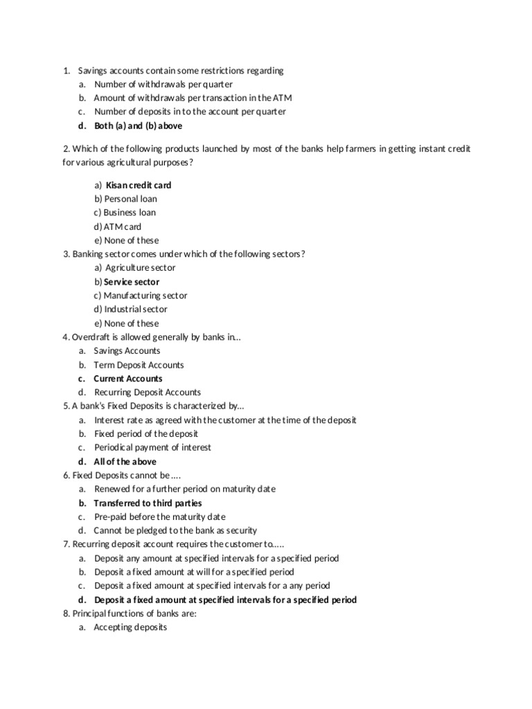 ENGLISH IIBF EXAM Sample Question Paper | PDF | Banks | Service Industries