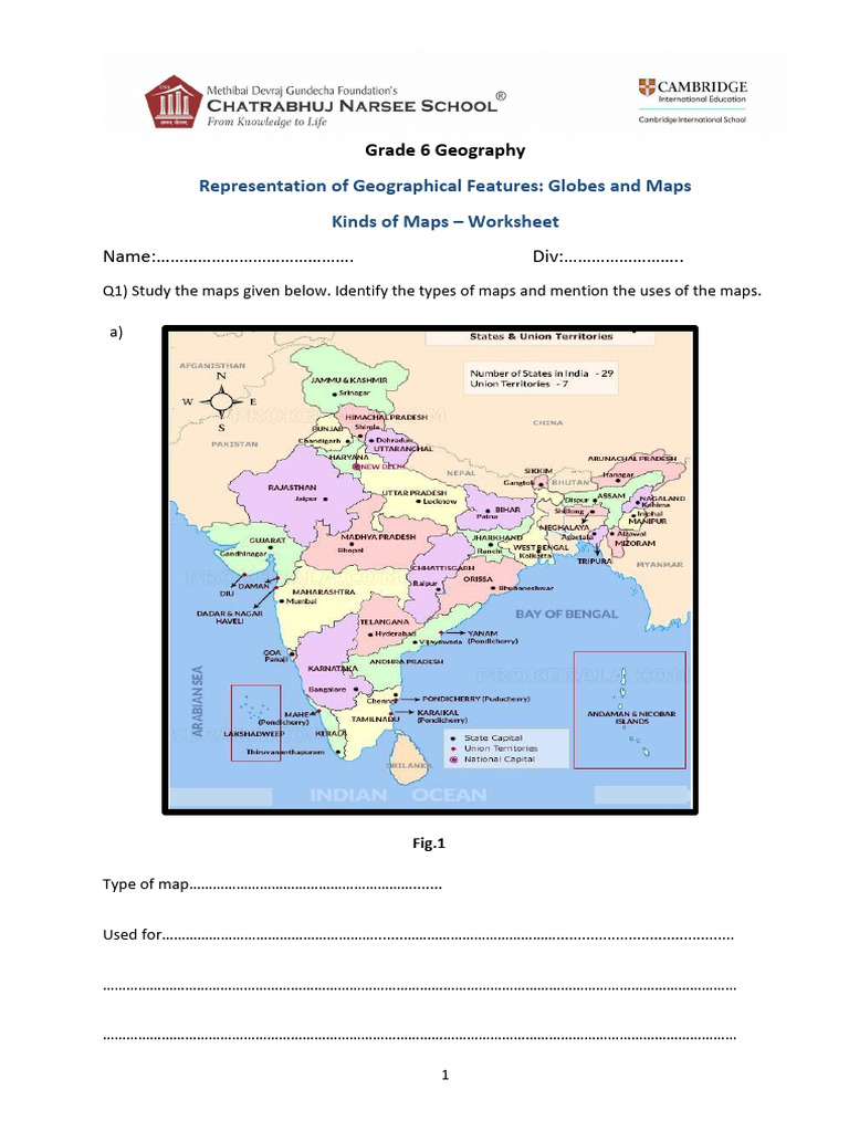 Grade 6 Geography Worksheet | PDF | Home & Garden