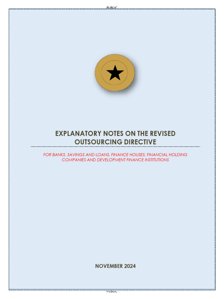 Revised Outsourcing Directive 2024 | PDF | Basel Committee On Banking ...
