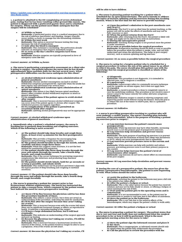 Oxy Lect Exam | PDF | Surgery | Thrombosis