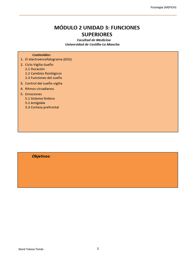 Mod 2c - Fisio (MEFICH) | PDF | Las emociones | Movimiento rápido del ...