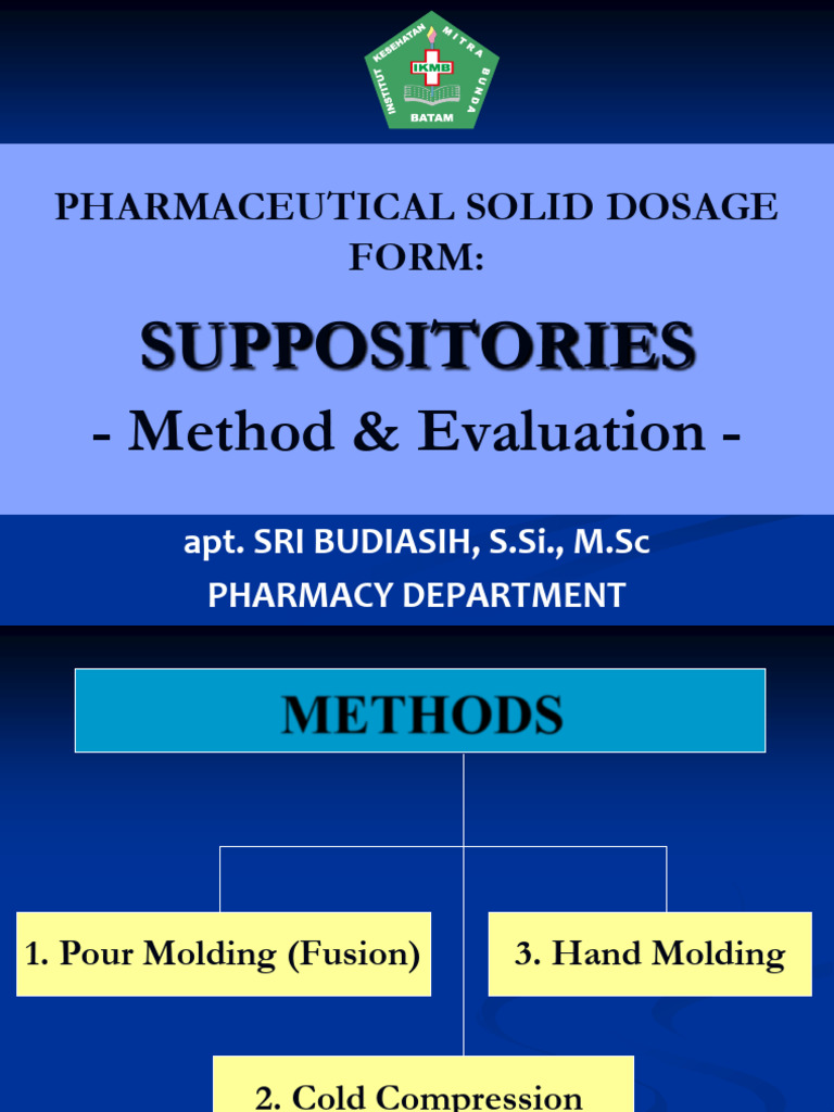 Suppositories - Method and Evaluation | PDF | Polyethylene Glycol ...