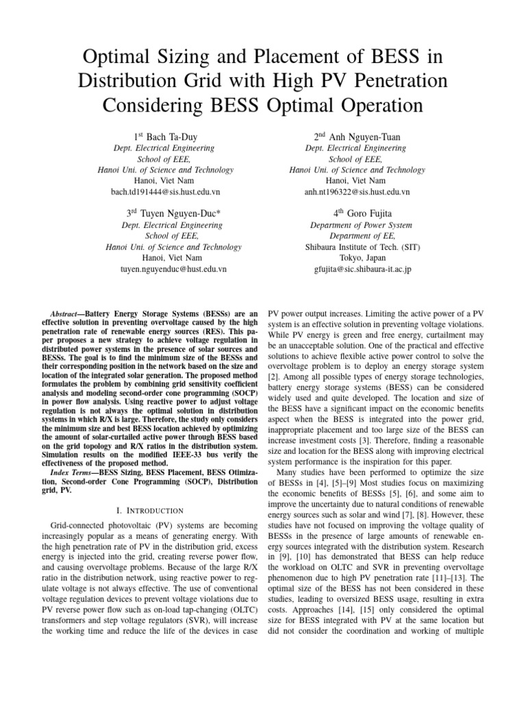 Optimize_size_BESS | PDF | Photovoltaics | Electrical Grid