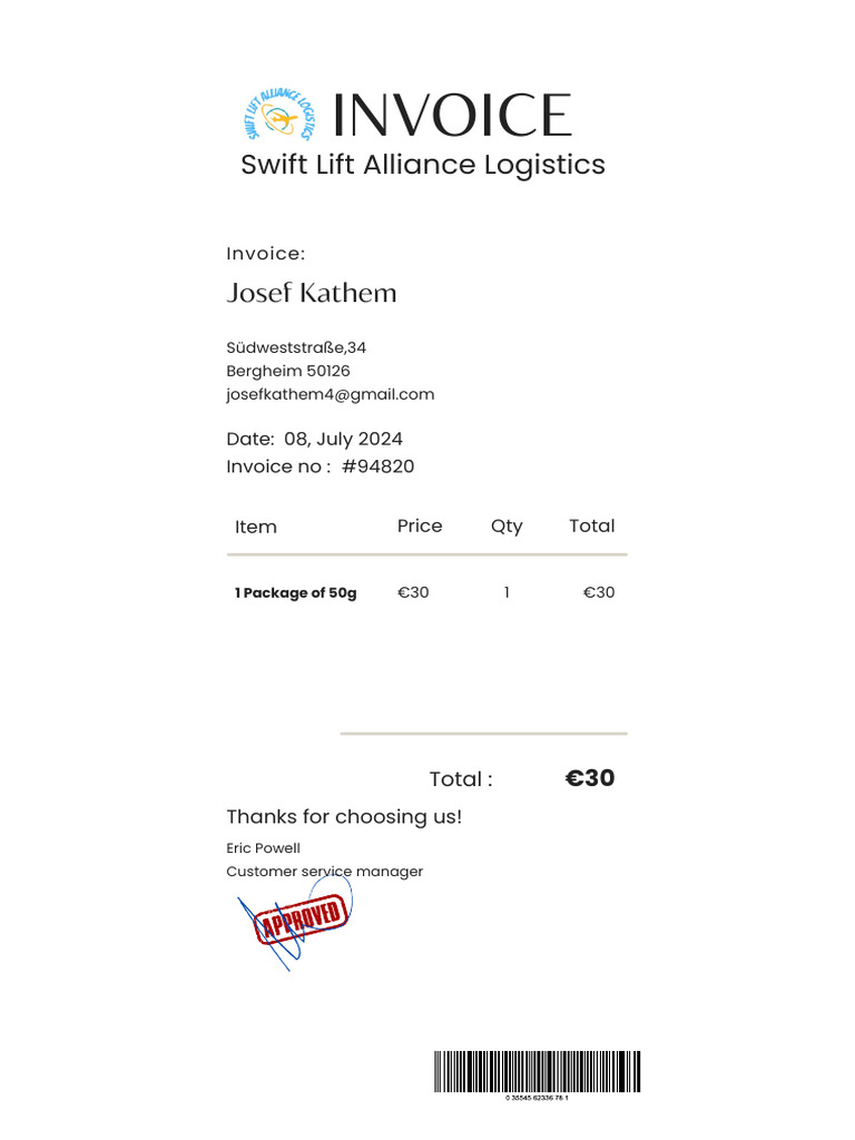 Shipping Receipts | PDF
