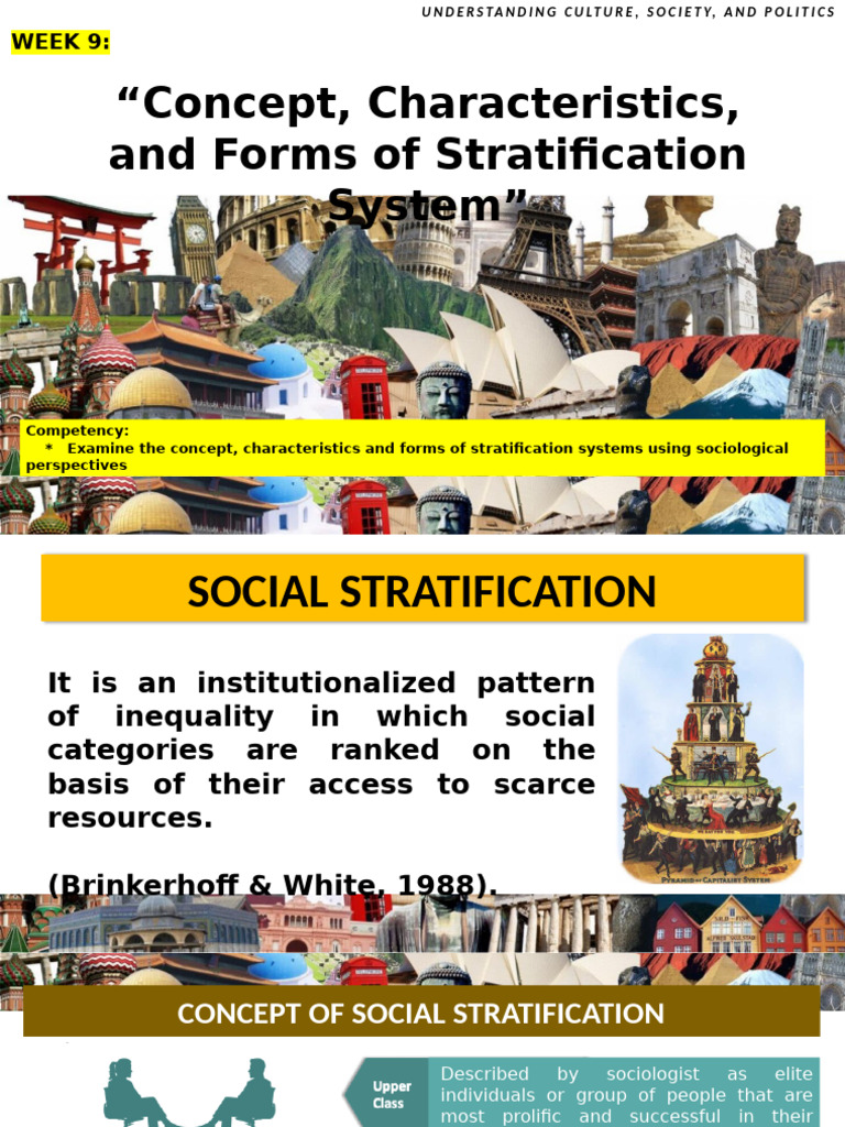 Lesson 9 Stratification System | PDF | Social Stratification | Social ...