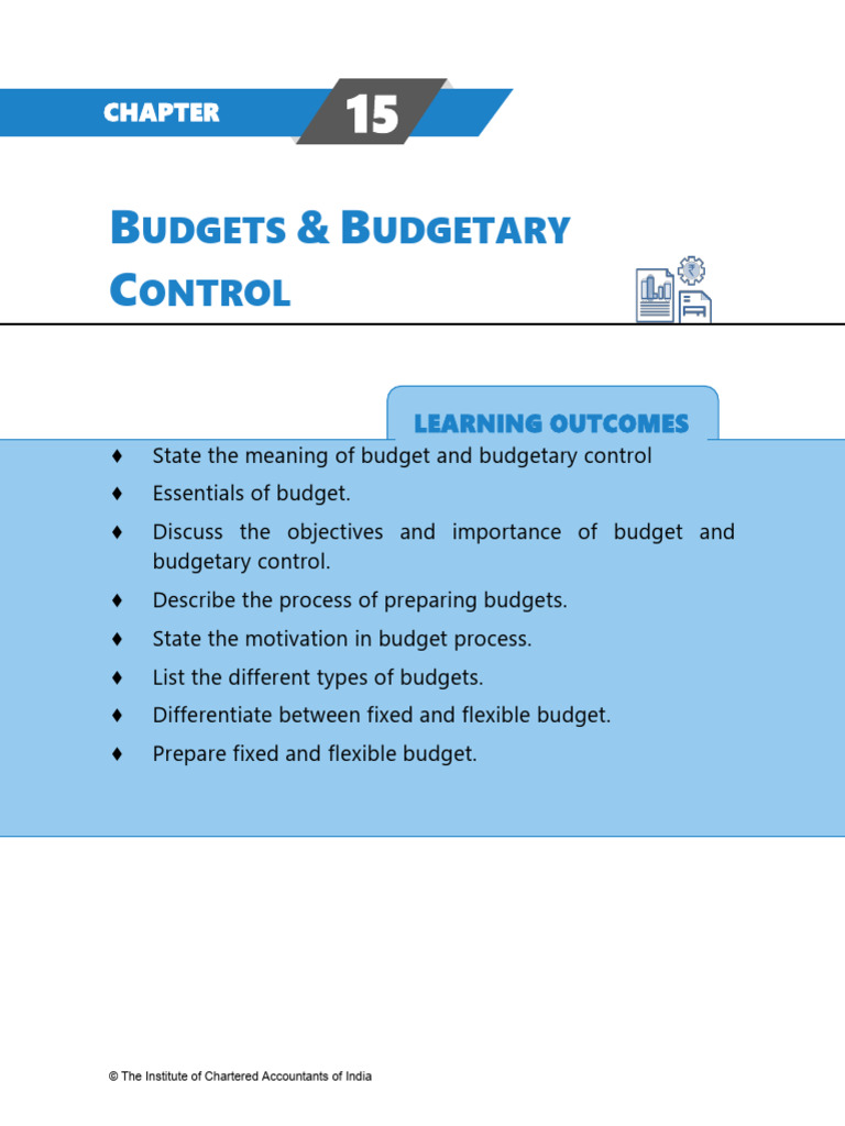 Budgeting & Control Essentials | PDF | Budget | Management Accounting