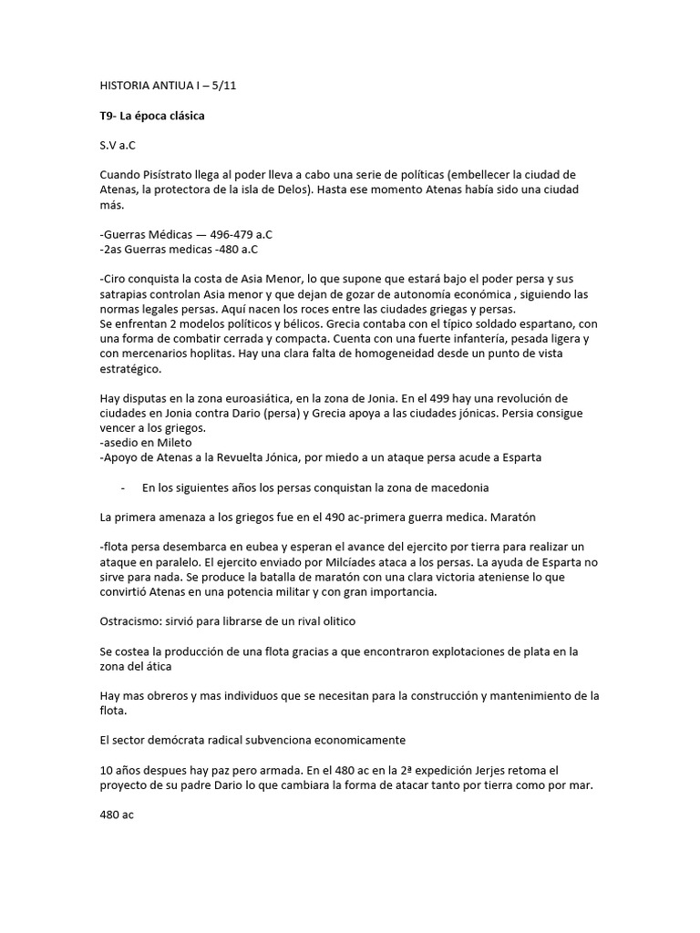 Historia Antigua | PDF | Antigua Grecia | Esparta