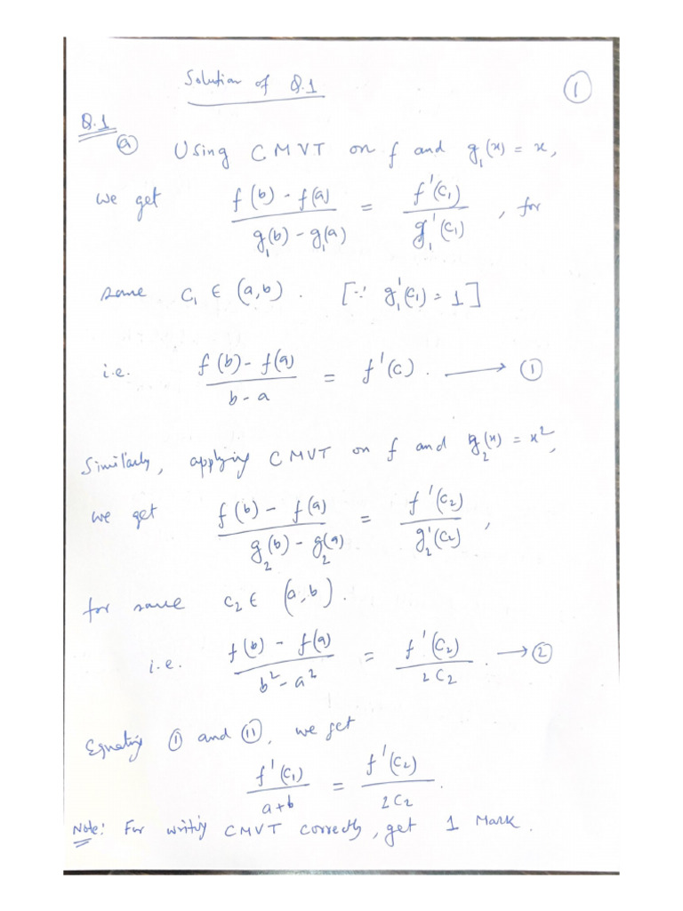 End-Sem Model Solution-24 | PDF | Equations | Mathematical Objects