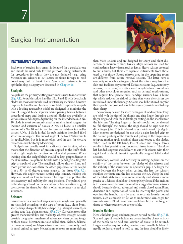 Surgical Instrumentation | PDF | Surgical Suture | Blade