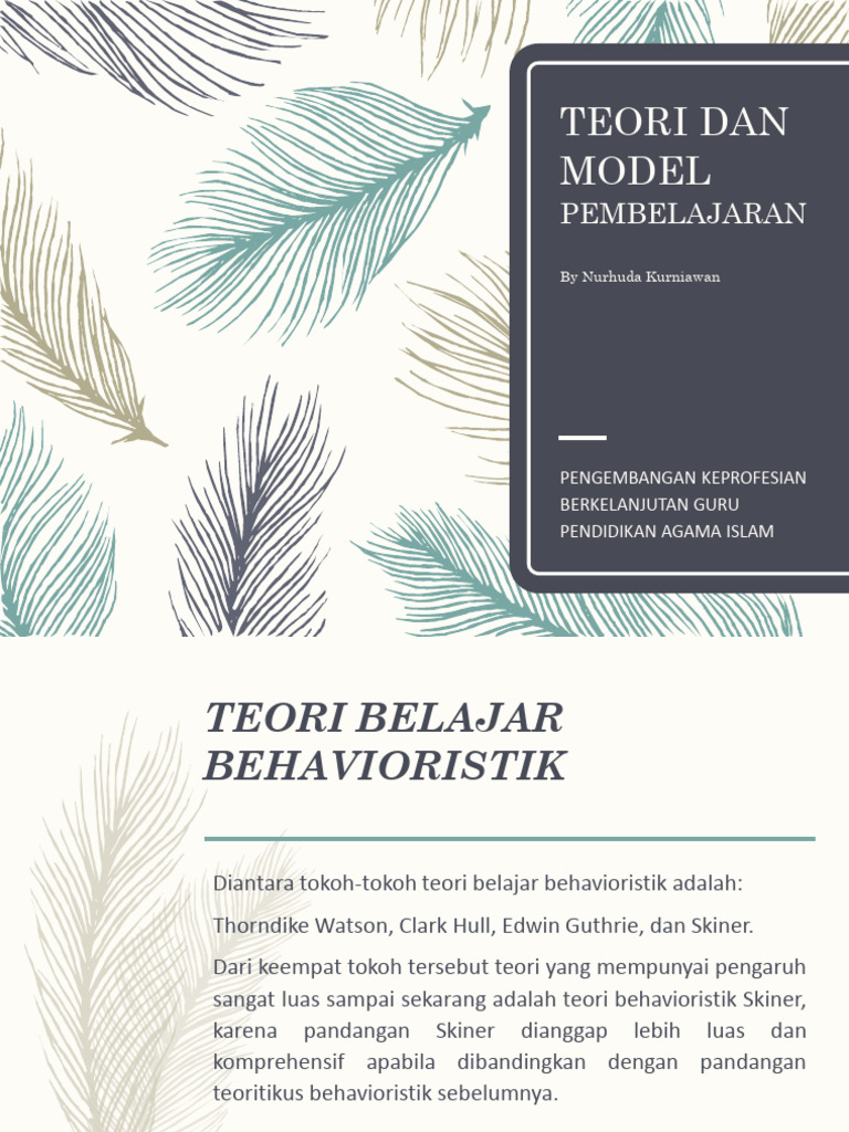 Sesi 2b TEORI DAN MODEL PEMBELAJARAN | PDF