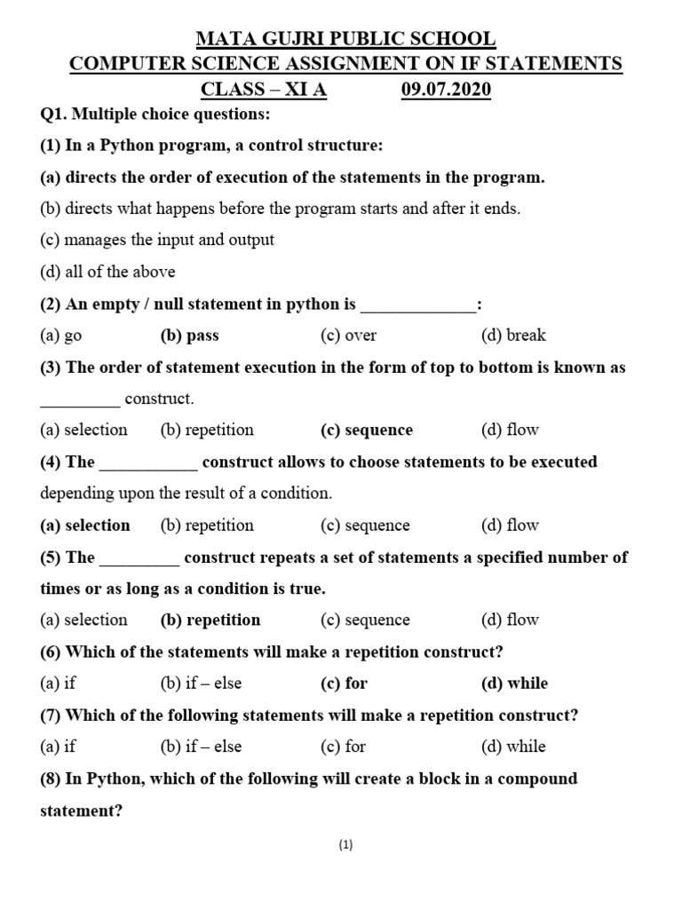 ASSIGNMENT ON IF | PDF | Computing | Software Engineering