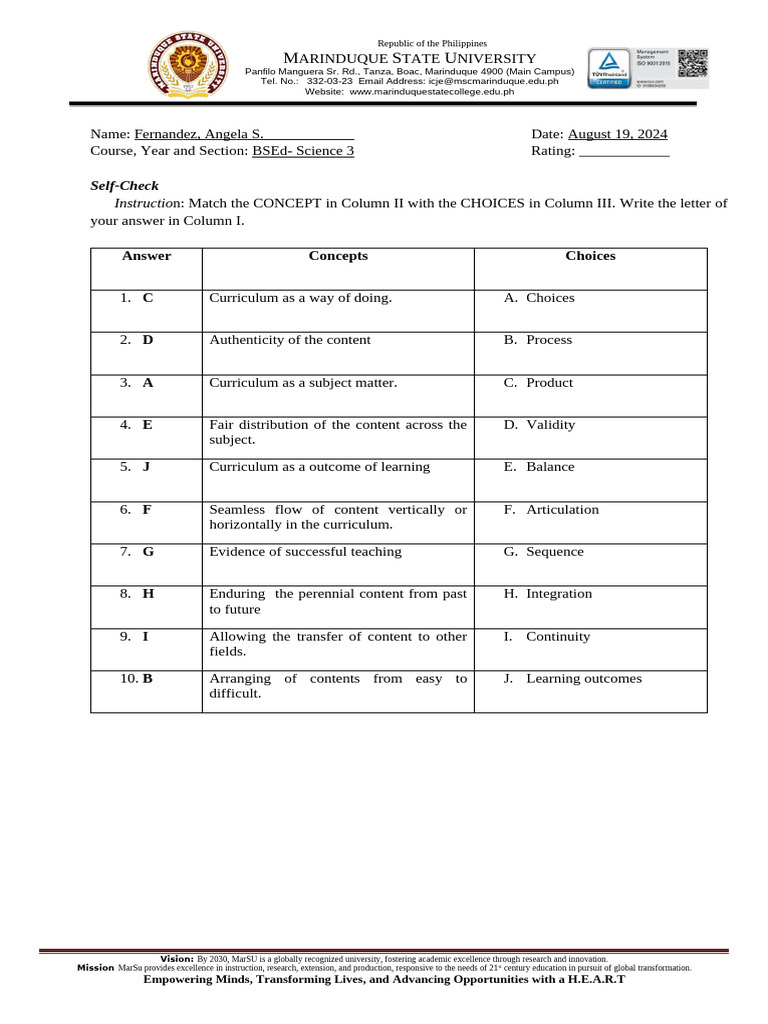 EDUC Angela | PDF | Curriculum | Teachers