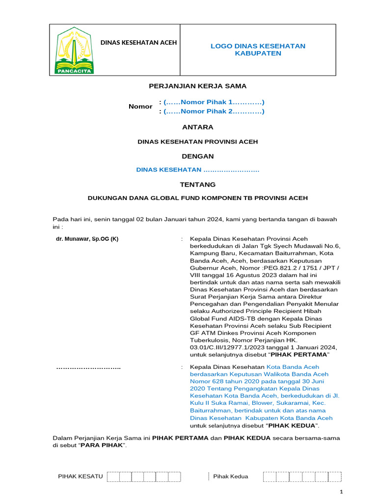 Draft PKS DINKES | PDF