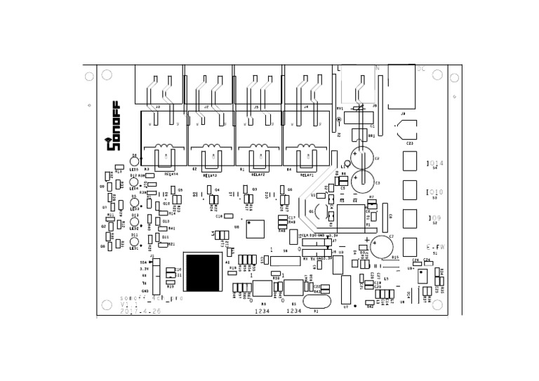 Sonoff 4CH Pro V1.0.1 Hardware | PDF