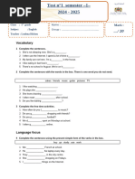 English Plus 2 Unit 1 Standard Test A | PDF