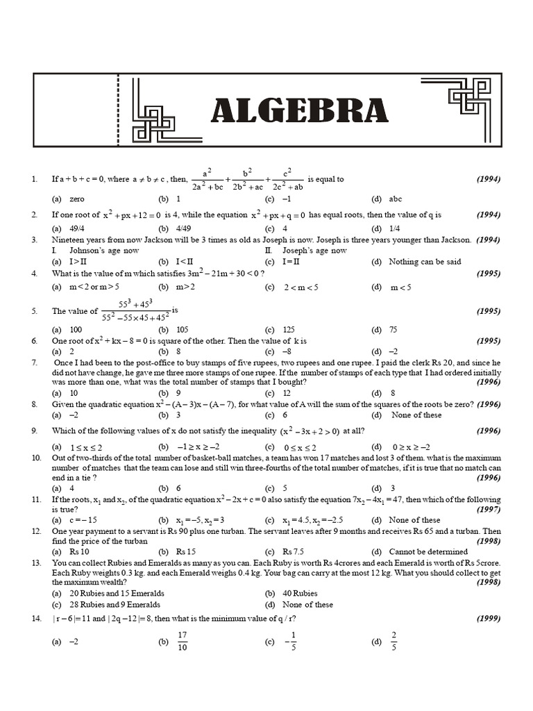 Algebra 1 Questions Added | PDF | Mathematical Objects | Algebra