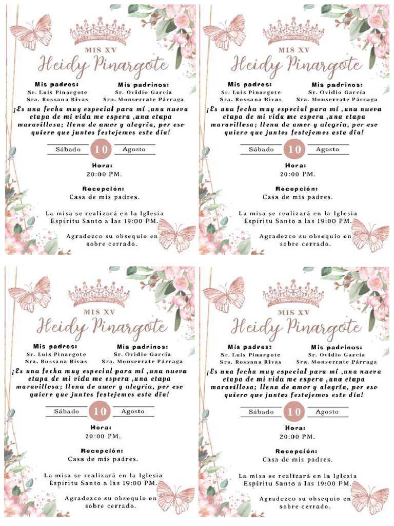 Invitación Heidy | PDF