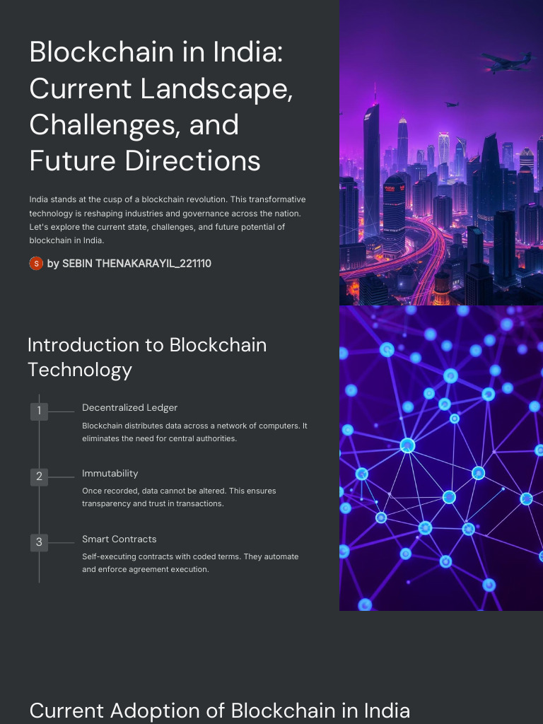 Blockchain in India Current Landscape Challenges and Future Directions | PDF | Economies