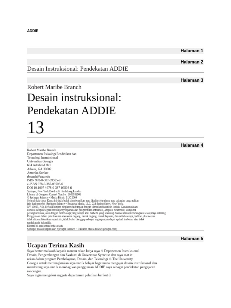 ADDIE | PDF