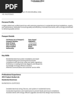 Electrician Work Experience Certificate | PDF