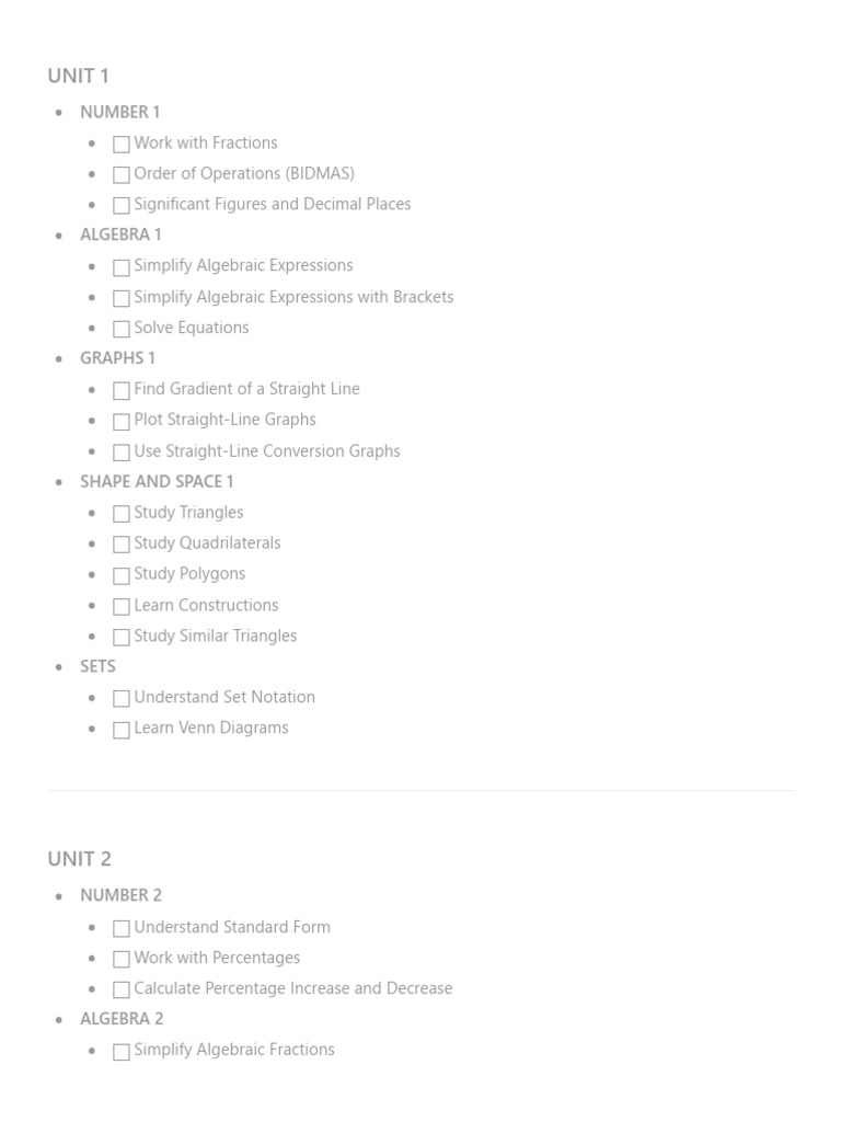edexcel math checklist | PDF | Quadratic Equation | Trigonometric Functions