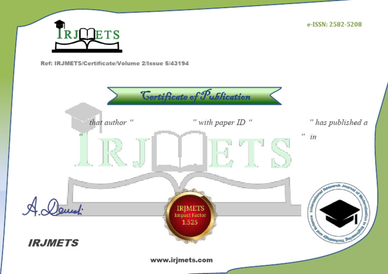 Team No. c12 Irjmets | PDF