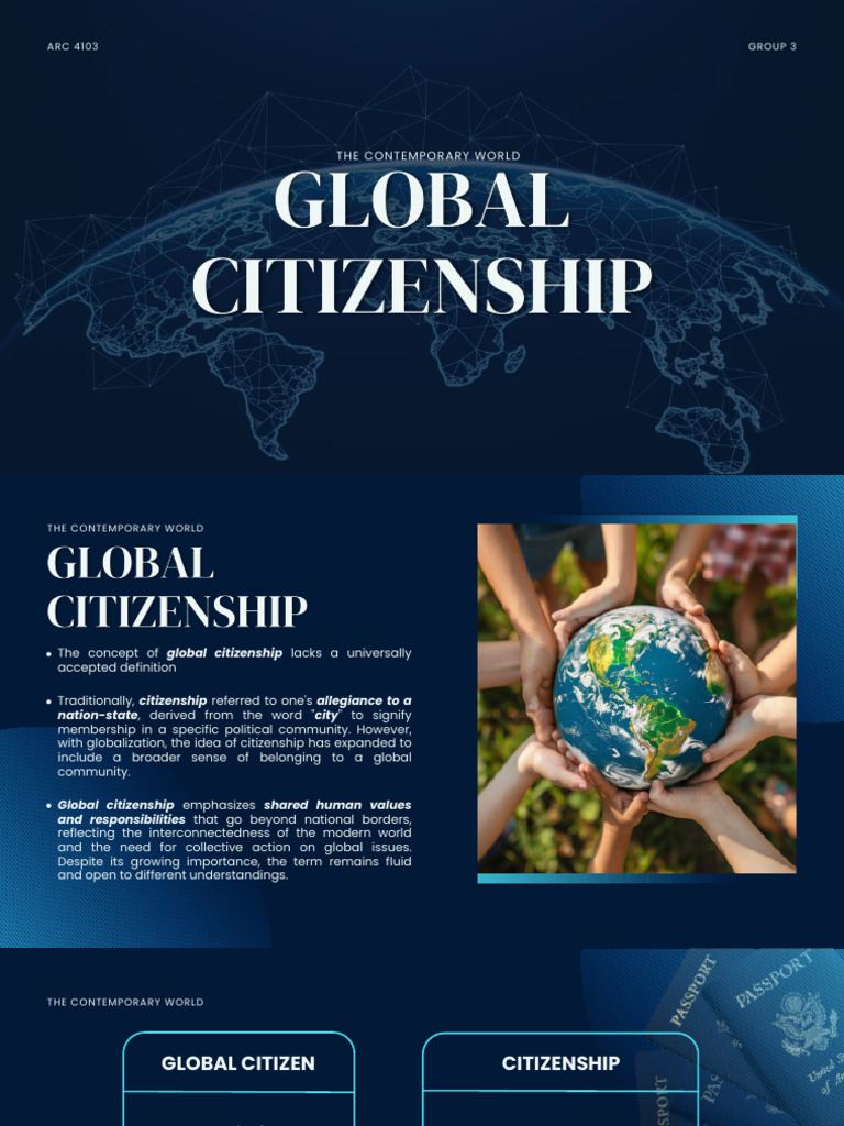 Understanding Global Citizenship Today | PDF | Citizenship | Social ...