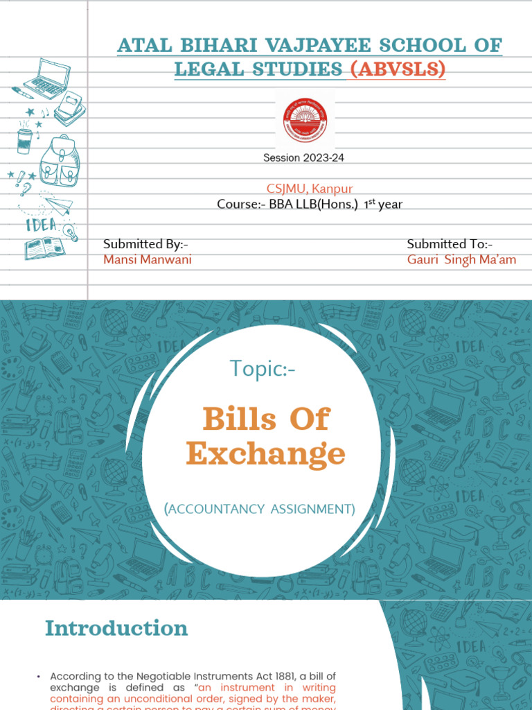 Mansi Accounts Assignment | PDF | Negotiable Instrument | Payments
