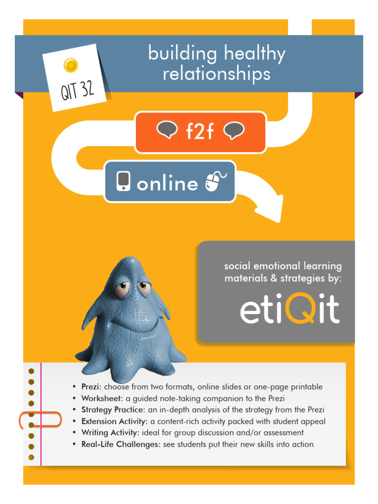 Online f2f: Building Healthy Relationships | PDF | Self Esteem ...