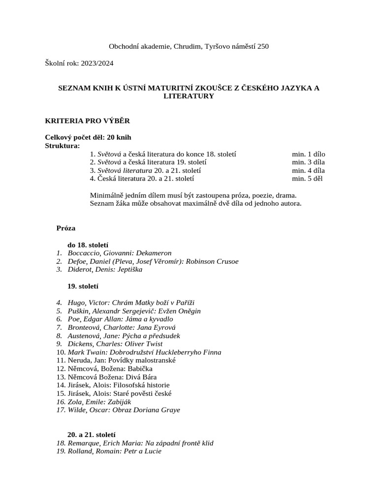 24 Seznam Knih | PDF