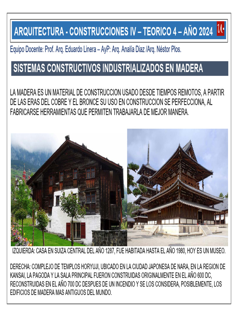 Sistemas Constructivos en Madera: Ventajas y Tipos | PDF | Madera ...