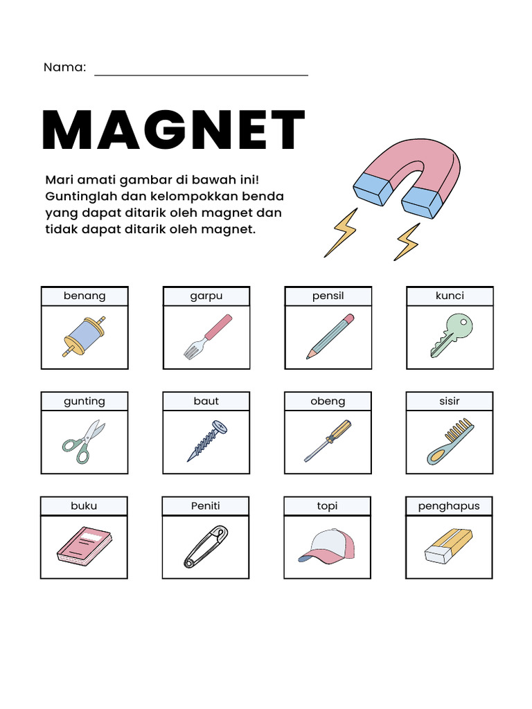 LKPD Ipas Magnet | PDF | Teknologi & Rekayasa