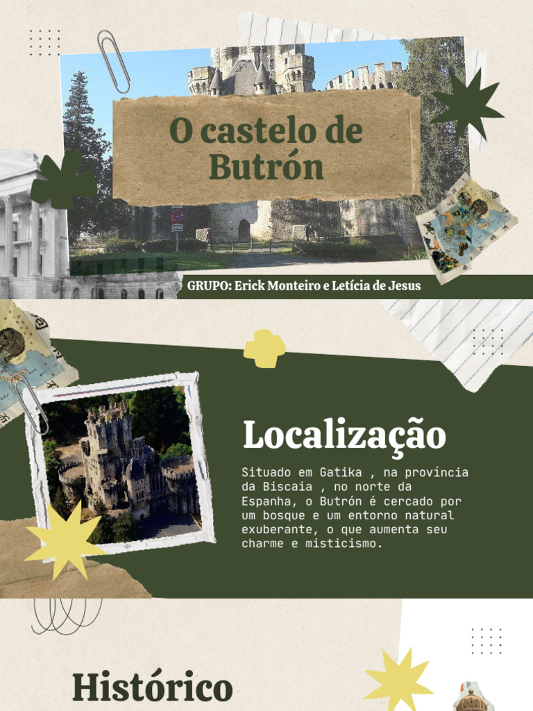 Cream and Green Aesthetic Scrapbook Self Introduction Presentation | PDF