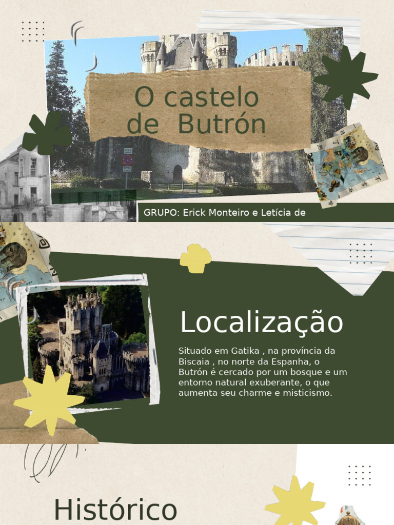 Cream and Green Aesthetic Scrapbook Self Introduction Presentation | PDF