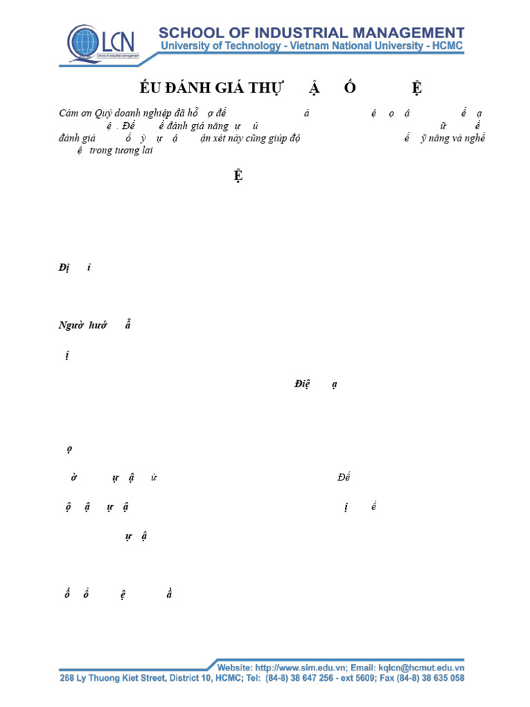 Mau Nhan Xet Cua Don VI Thuc Tap (Tieng Viet) Hieuchinh72024 | PDF