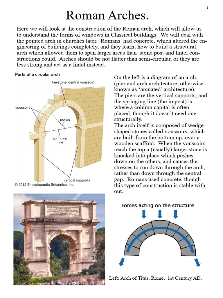 Roman Arches | PDF | Column | Architectural Design