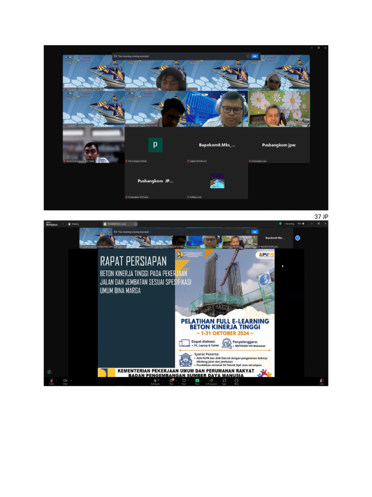 Dokumentasi Rapat Full Elearning | PDF
