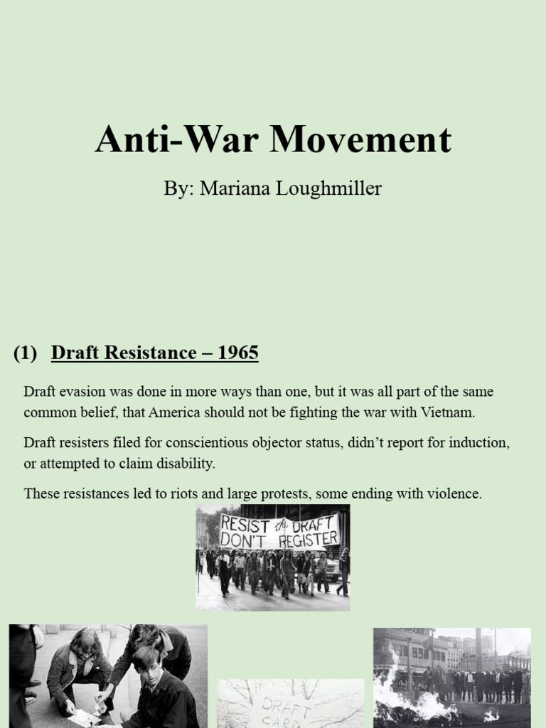 Vietnam War Anti-War Movement Overview | PDF | Activism | Social Movements