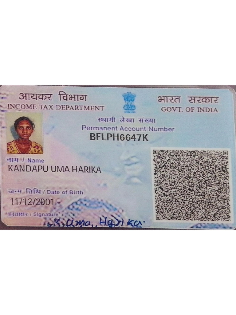 Pan Card U | PDF