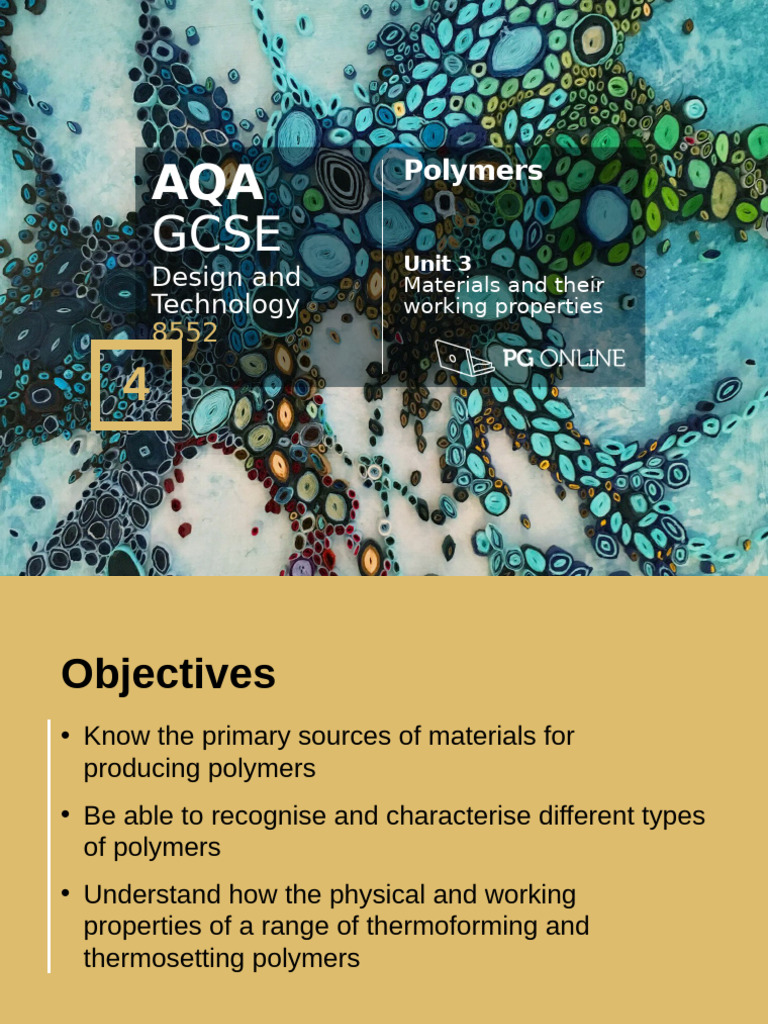 Polymers: Design and Technology | PDF | Plastic | Polymers