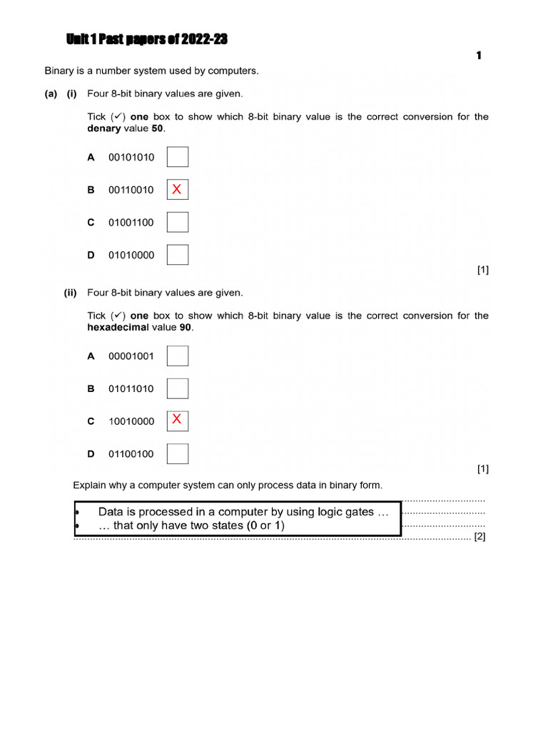 Past Paper With Answers | PDF