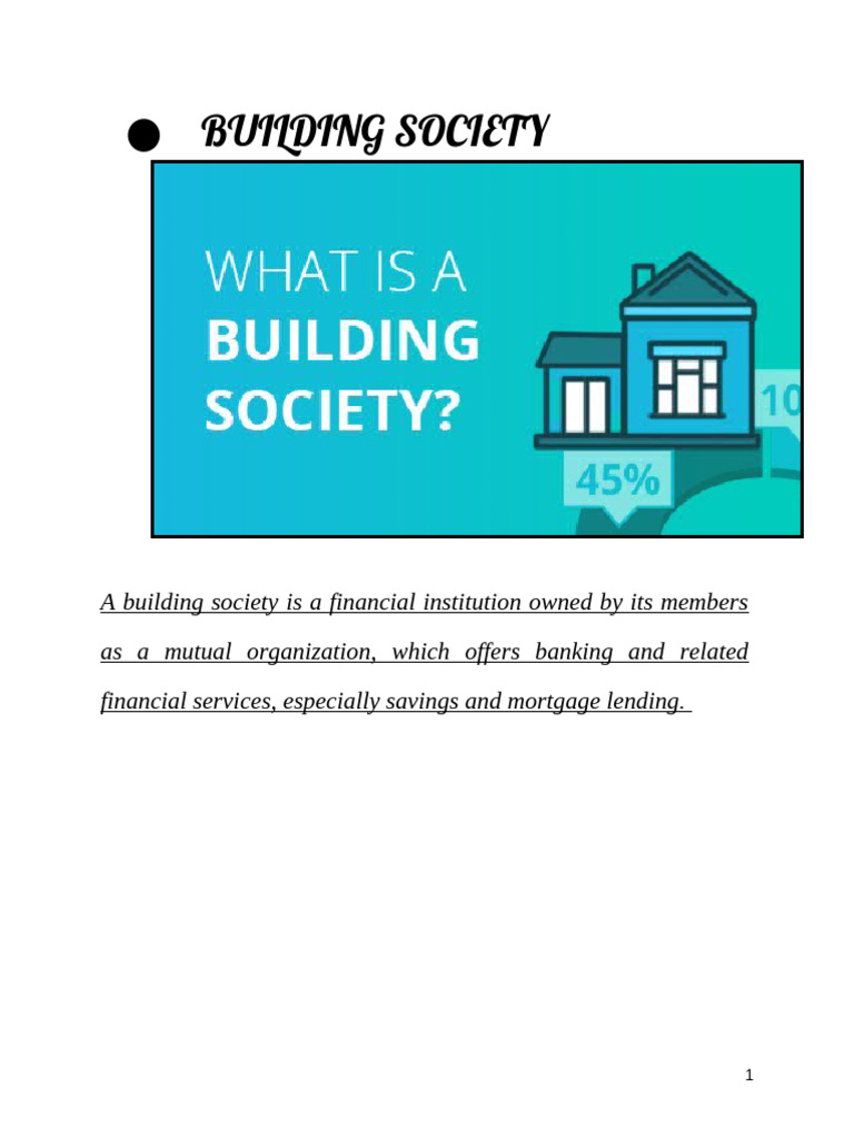 Building Society | PDF | Banks | Investing