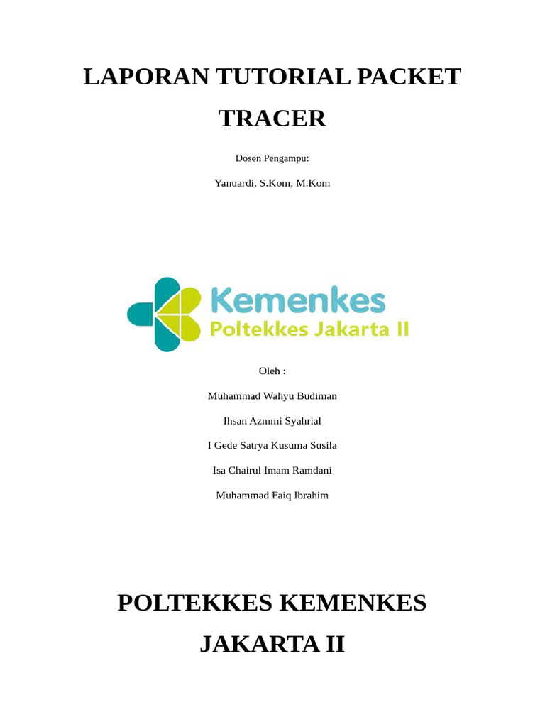 Konfigurasi Routing Statis di Packet Tracer | PDF